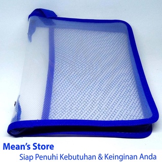 Jual Map Plastik Sleting Folio / Tas Jaring Resleting / Zipper Bag ...