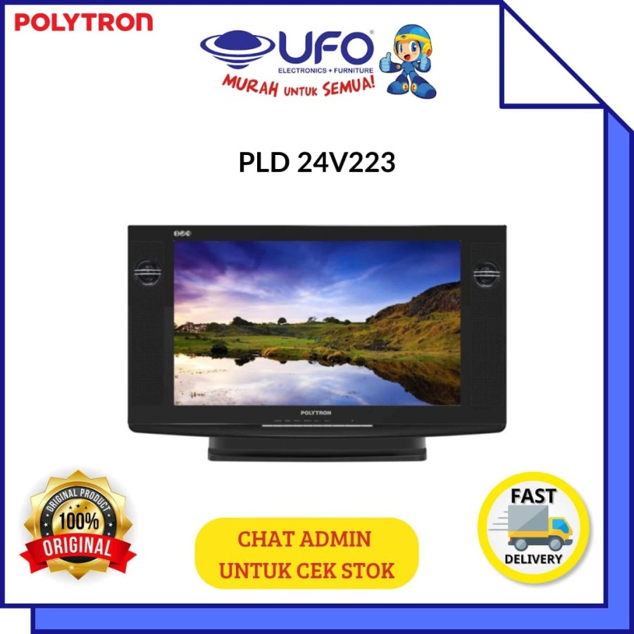 Jual POLYTRON PLD24V223 LED TV DIGITAL 24 Inch | Shopee Indonesia