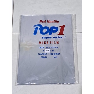 Jual POP1 Mika Jilid Kertas Mika Film A4 (92 lembar) | Shopee Indonesia
