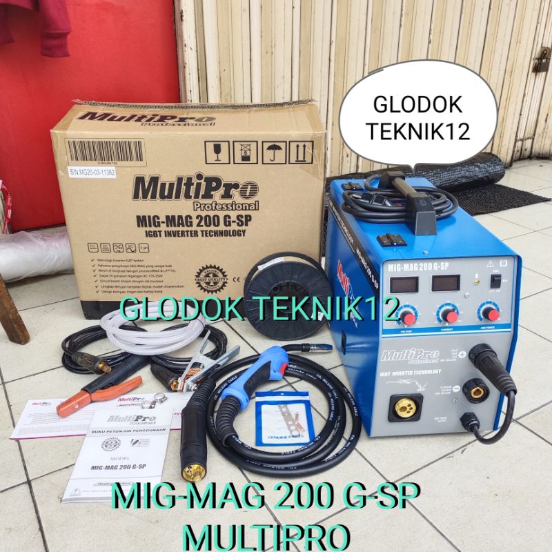 Jual MESIN LAS CO2 MULTIPRO MIG MAG 220 GSP INVERTER LAS MULTIPRO CO2 ...