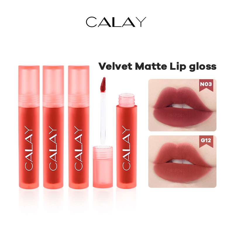 Jual CALAY Air Matte Velvet Lip Cream Waterproof Lipstick Long Lasting ...