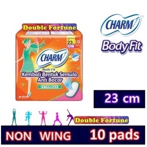 Jual CHARM BODY FIT EXTRA MAXI NON WING 23CM ISI 10 PADS PEMBALUT ...