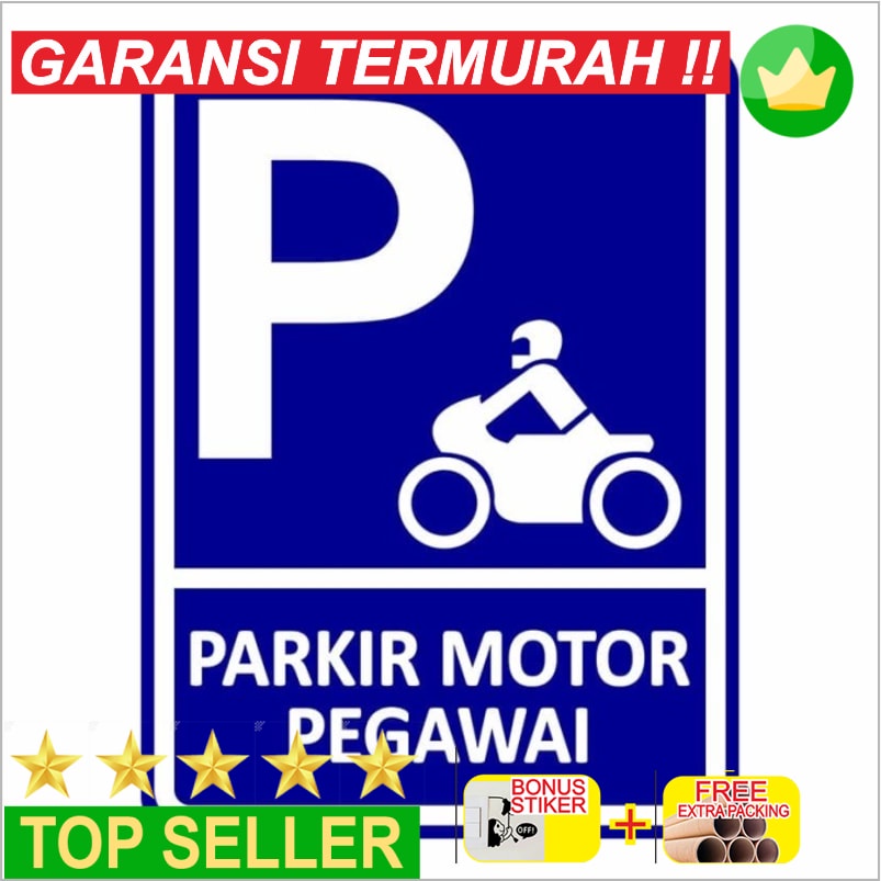 Jual Grosir Rambu Parkir Motor Khusus Pegawai 45cm x 60cm Plat ...