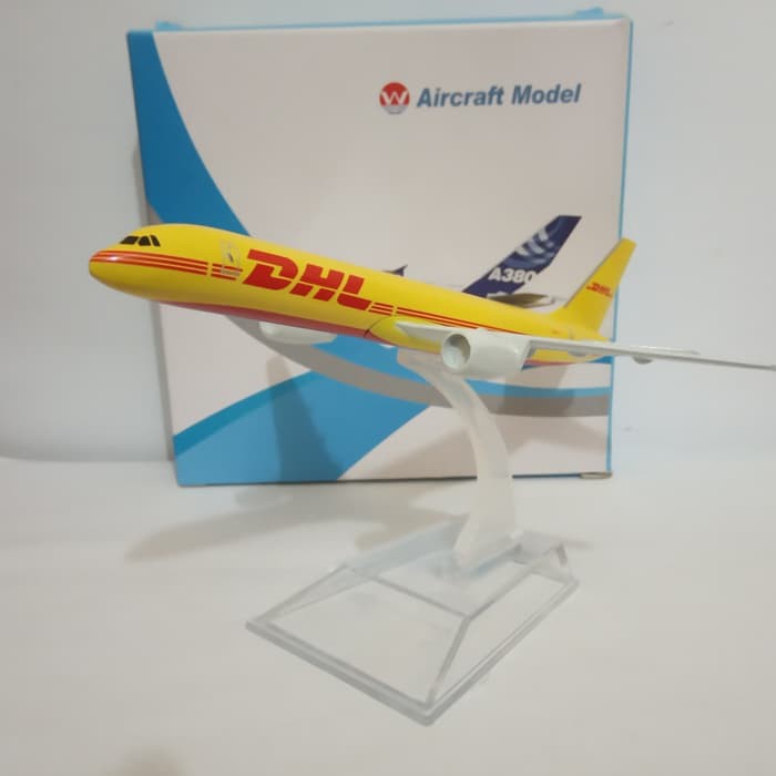 Jual Diecast pesawat DHL aircraft model Airbus A380 miniatur pesawat ...
