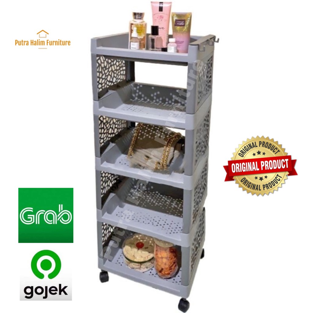 Jual RAK PLASTIK SERBAGUNA SUSUN 5 SMALL RSTK TABITHA | Shopee Indonesia