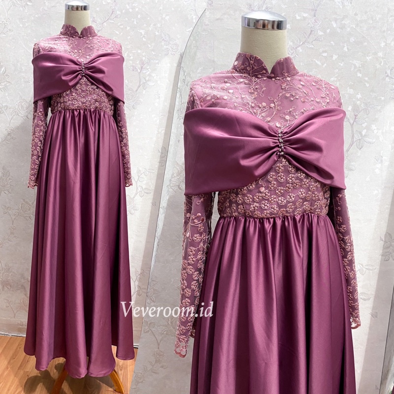 Jual GAUN SABRINA / GAUN KONDANGAN | Shopee Indonesia