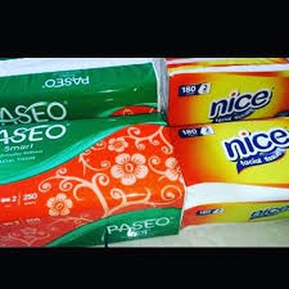 Jual Paseo Smart Tissue 250 Sheets / NICE Facial Tissue 180 Sheets 2 ...