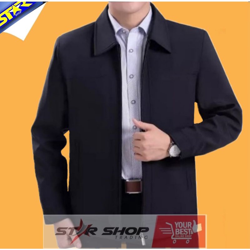 Jual jas jaket pria semi jas hitam jasket cewek cowok jas seragam jas ...