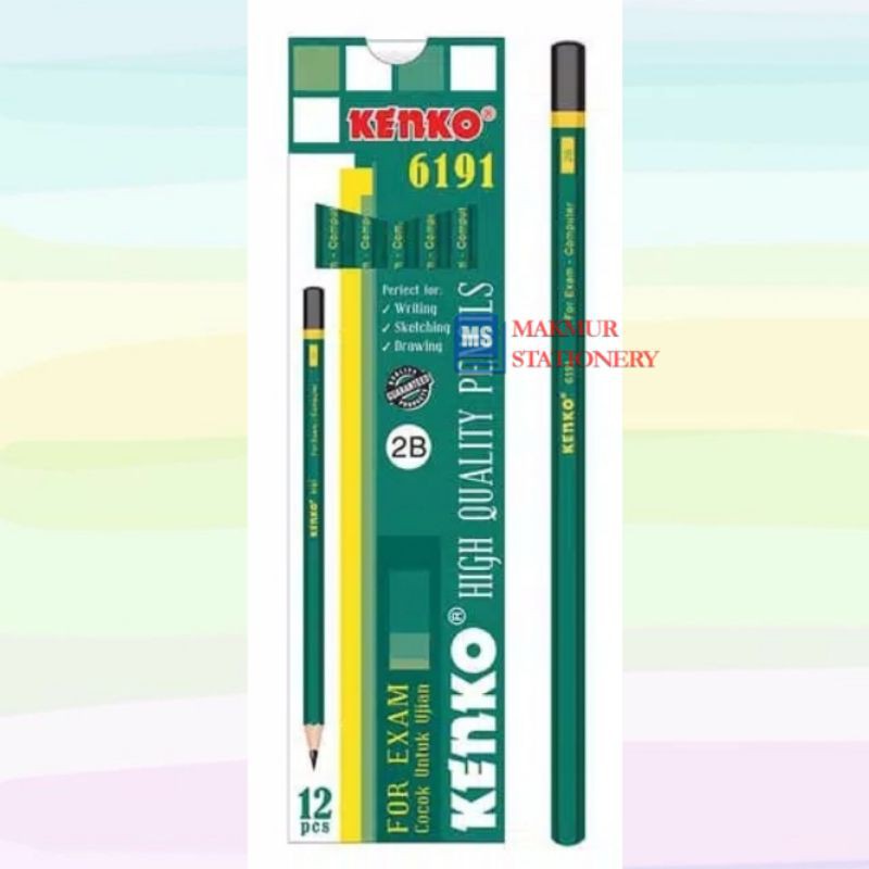 Jual Pensil 2B Kenko Hijau 6191 (12 Pcs) | Shopee Indonesia