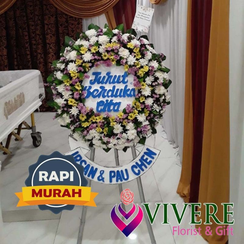 Jual Toko bunga krans duka cita standing flower kran bunga segar fresh ...