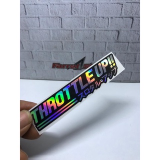 Jual stiker THROTTLE UP!! Sticker THROTTLE UP Hologram | Shopee Indonesia