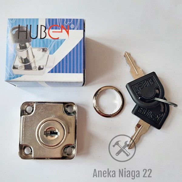 Jual Aneka - Kunci Laci / Pintu Lemari Meja Kantor HUBEN Kerangka Padat HL 138 - 22 AN22 ...