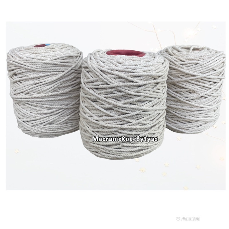 Jual tali macrame broken white murah size 4mm berat 1kg | Shopee Indonesia