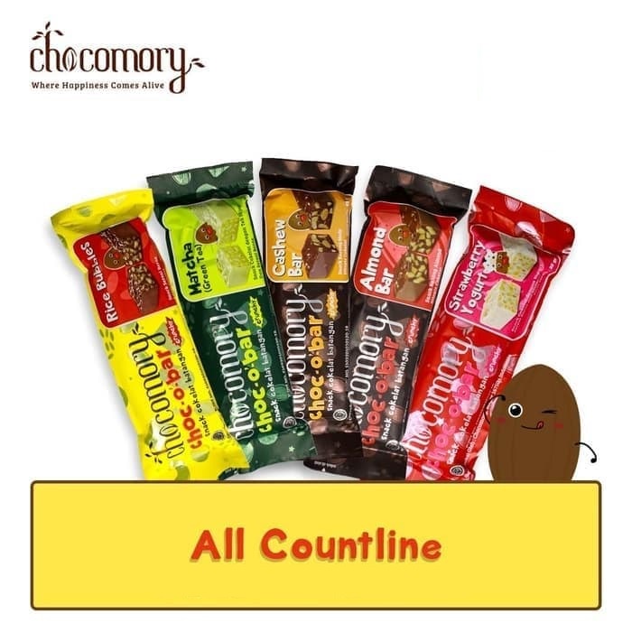 Jual Chocomory Choc-O'Bar All Variant (Rice Bubbles, Strawberry Yogurt ...