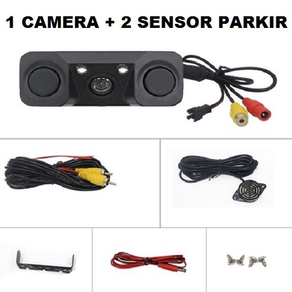 Jual KAMERA MUNDUR 2 LED + 2 TITIK MATA SENSOR PARKIR MOBIL UNIVERSAL 3 ...