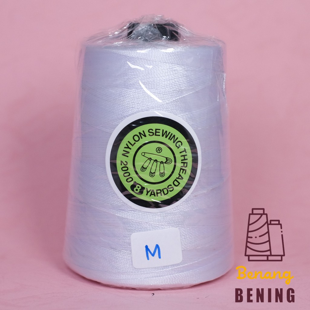 Jual BENANG NYLON NO.8 / D8 CAP PENITI - WARNA M (PUTIH) | Shopee Indonesia