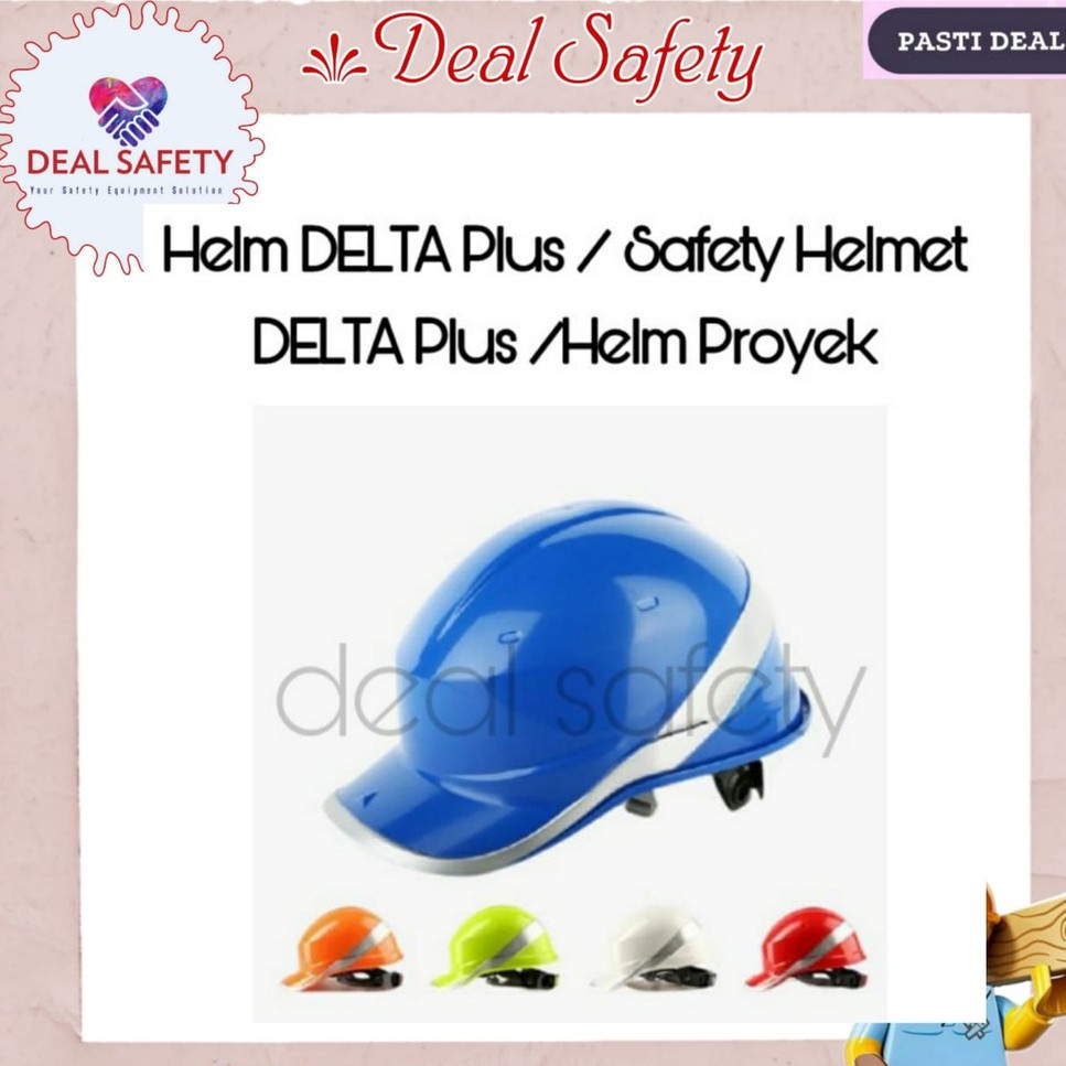 Helm DELTA Plus / Safety Helmet DELTA Plus /Helm Proyek | Shopee Indonesia