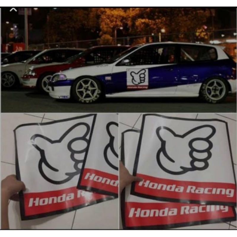 Jual JDM STIKER PINTU HONDA RACING. COCOK SEGALA JENIS MOBIL HONDA ...