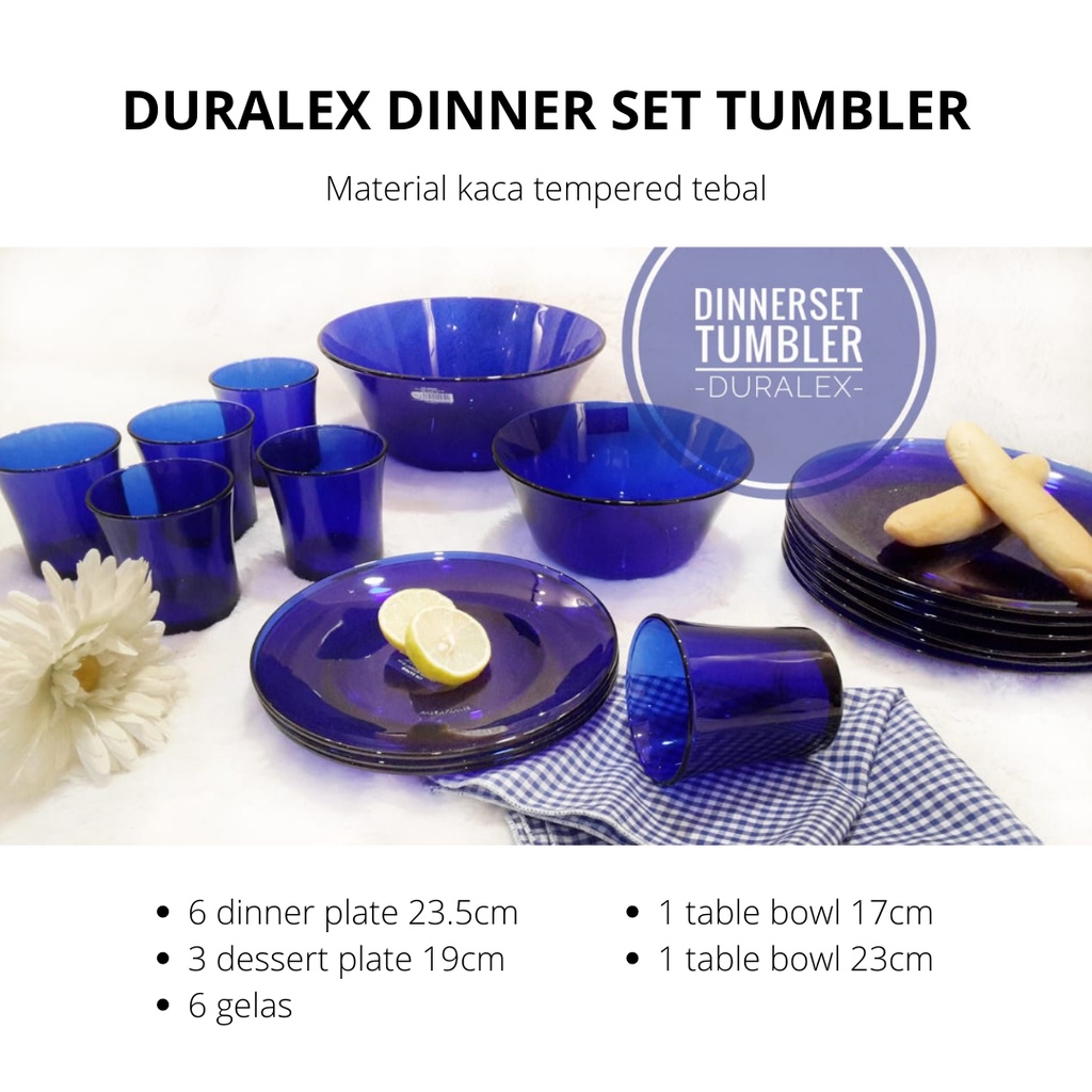 Jual DINNER SET DINNER SET DURALEX DINNER SET DURALEX TUMBLER PIRING ...