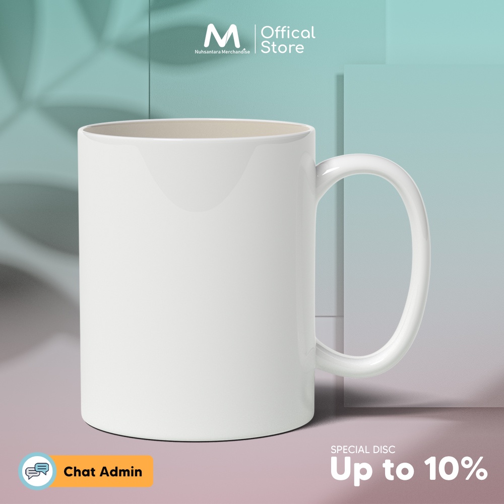 Jual Mug Putih Polos Mug Keramik Gelas Mug Souvenir Polos Mug Coating ...