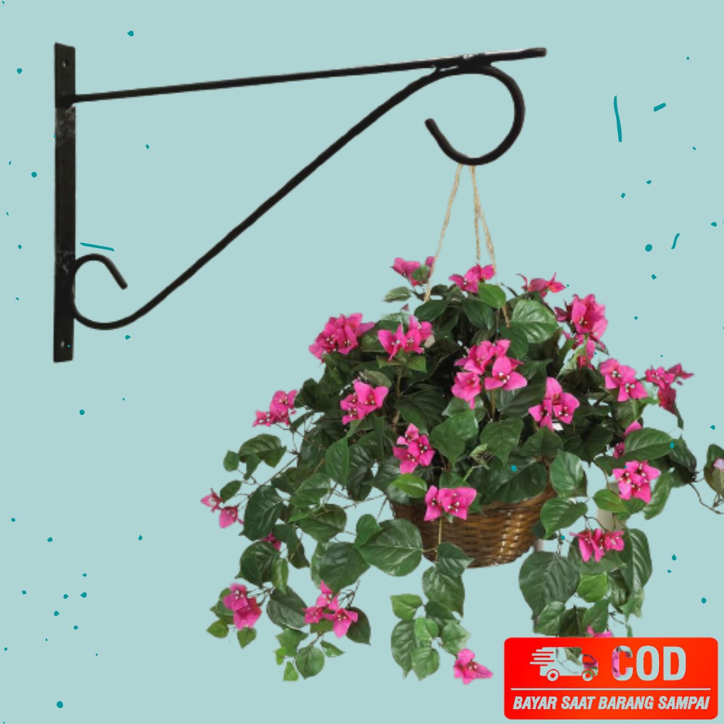 Jual Cantolan Siku Pot Bunga Besi / Hook Cantelan Sangkar Burung ...