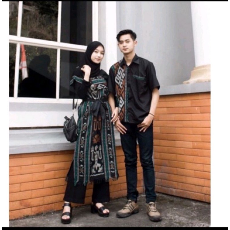 Jual baju batik tenun (COD) TENUN IKAT ORY ETNIK || COUPLE TENUN || SET COUPLE TENUN || COUPLE ...