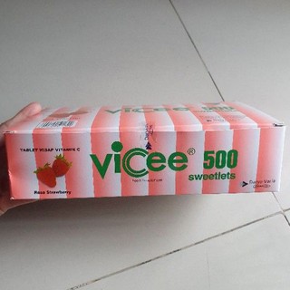 Jual Vicee Vitamin C vitacimin tablet isap 500mg ( rasa LEMON / ANGGUR ...