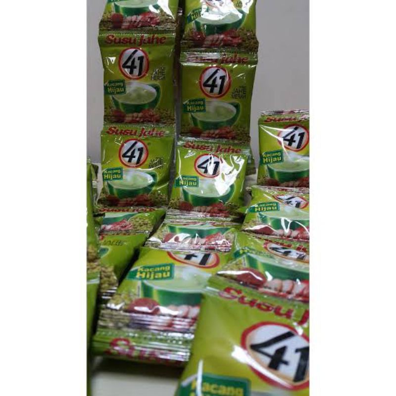 Jual Susu Jahe 41 Kacang Hijau 10 Sachet / 1 Renceng | Shopee Indonesia