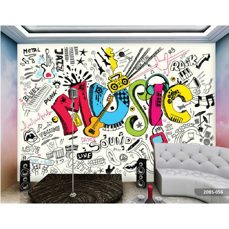 Jual Wallpaper Tema Musik Wallpaper Custom Tema Musik 3D Wallpaper ...