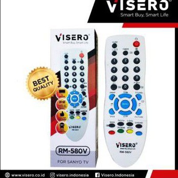 Jual Remote Remot Multi TV Sanyo Tabung VISERO RM-580V Siap Langsung ...