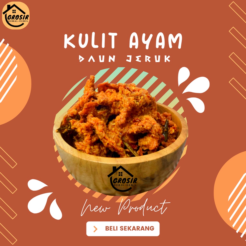 Jual 500 GR KULIT AYAM KRISPI ORIGINAL DAUN JERUK | PEDAS DAUN JERUK ...