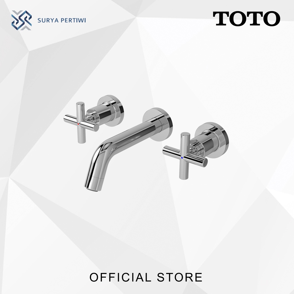 Jual TOTO Ego II Cross Wall Type Lavatory Faucet / Keran Wastafel TX118LECBR | Shopee Indonesia