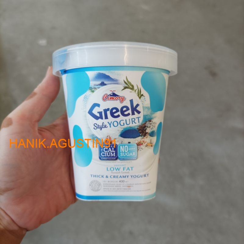 Jual Cimory Greek Style Yoghurt Low Fat 400 ml | Shopee Indonesia