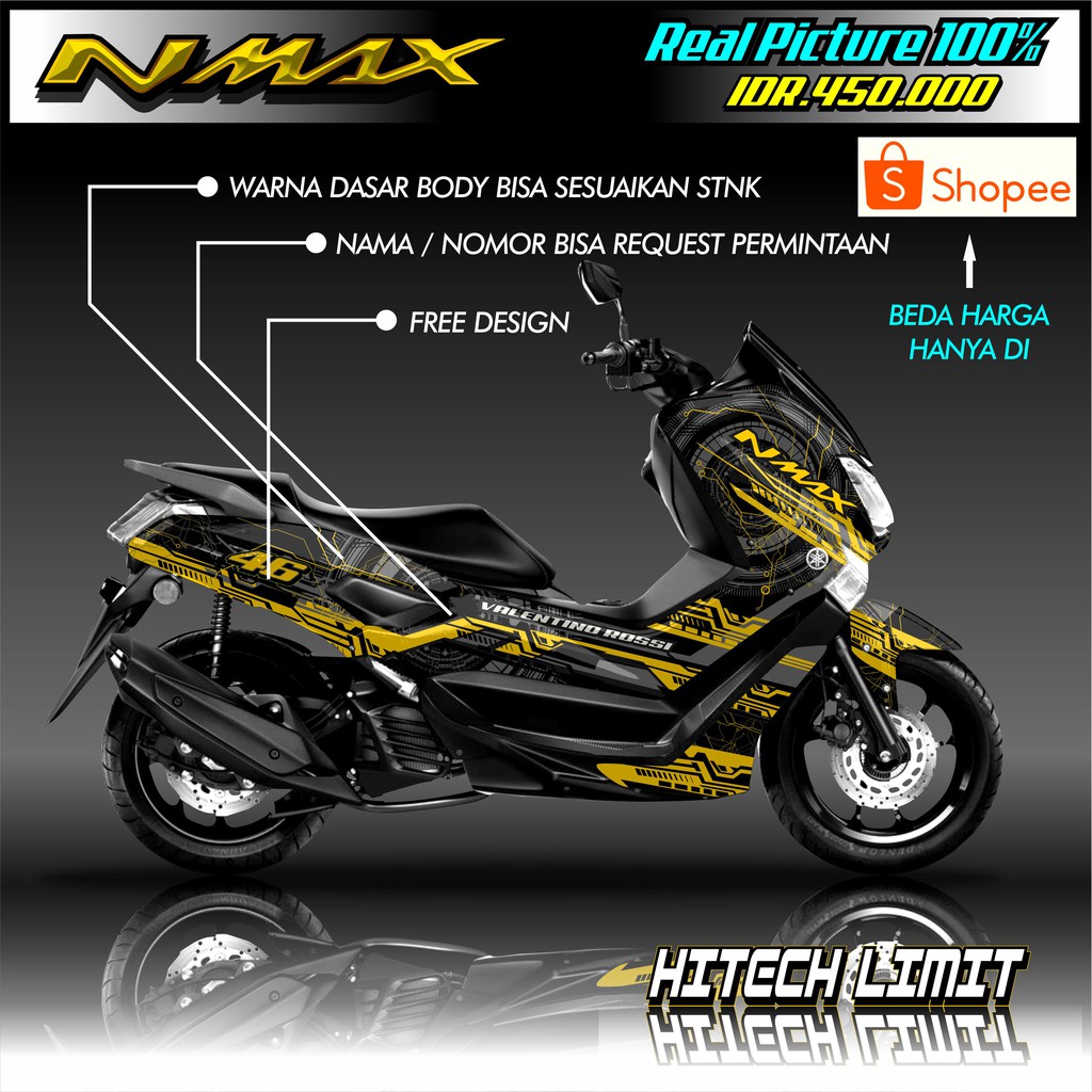 Jual DECAL NMAX FULL BODY / DECAL NMAX MURAH / DECAL NMAX PREMIUM ...