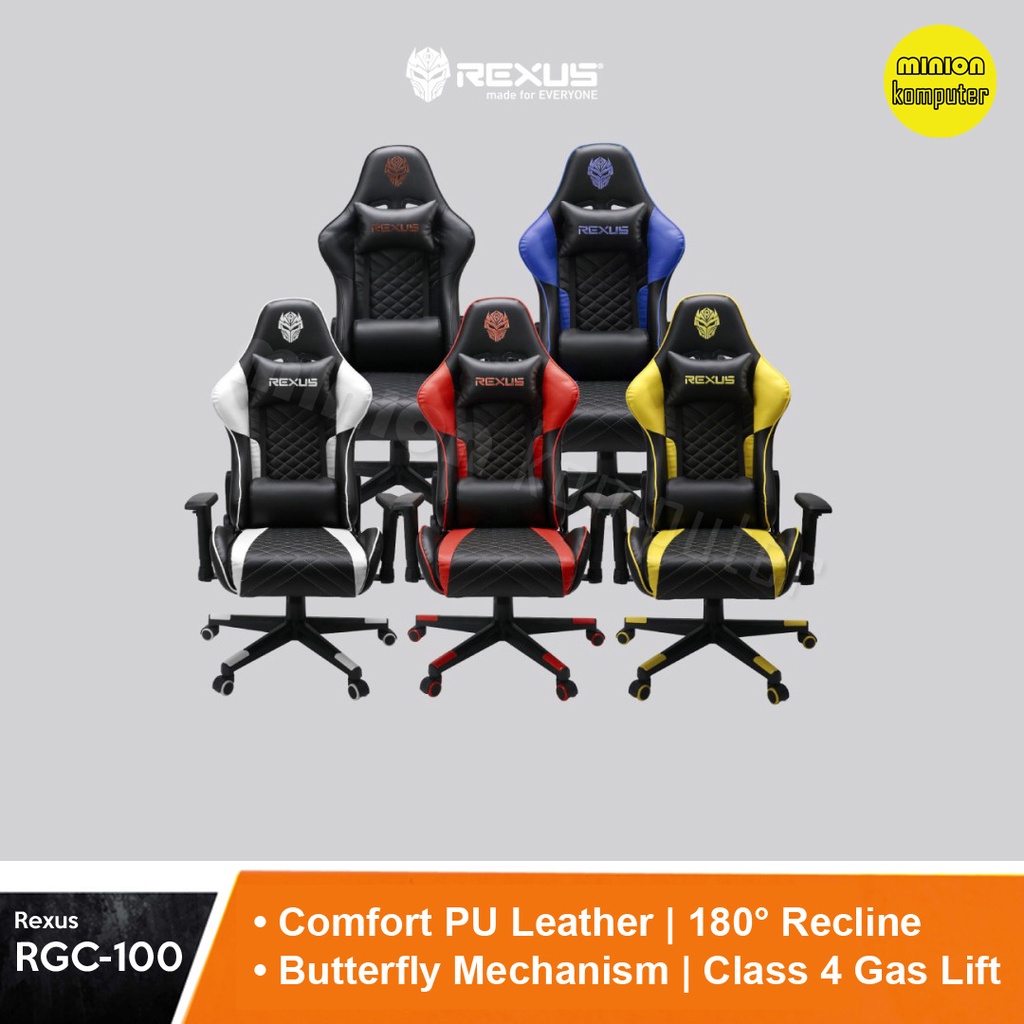 Jual Rexus RGC 100 / RGC100 Gaming Chair / Kursi Gaming Indonesia ...