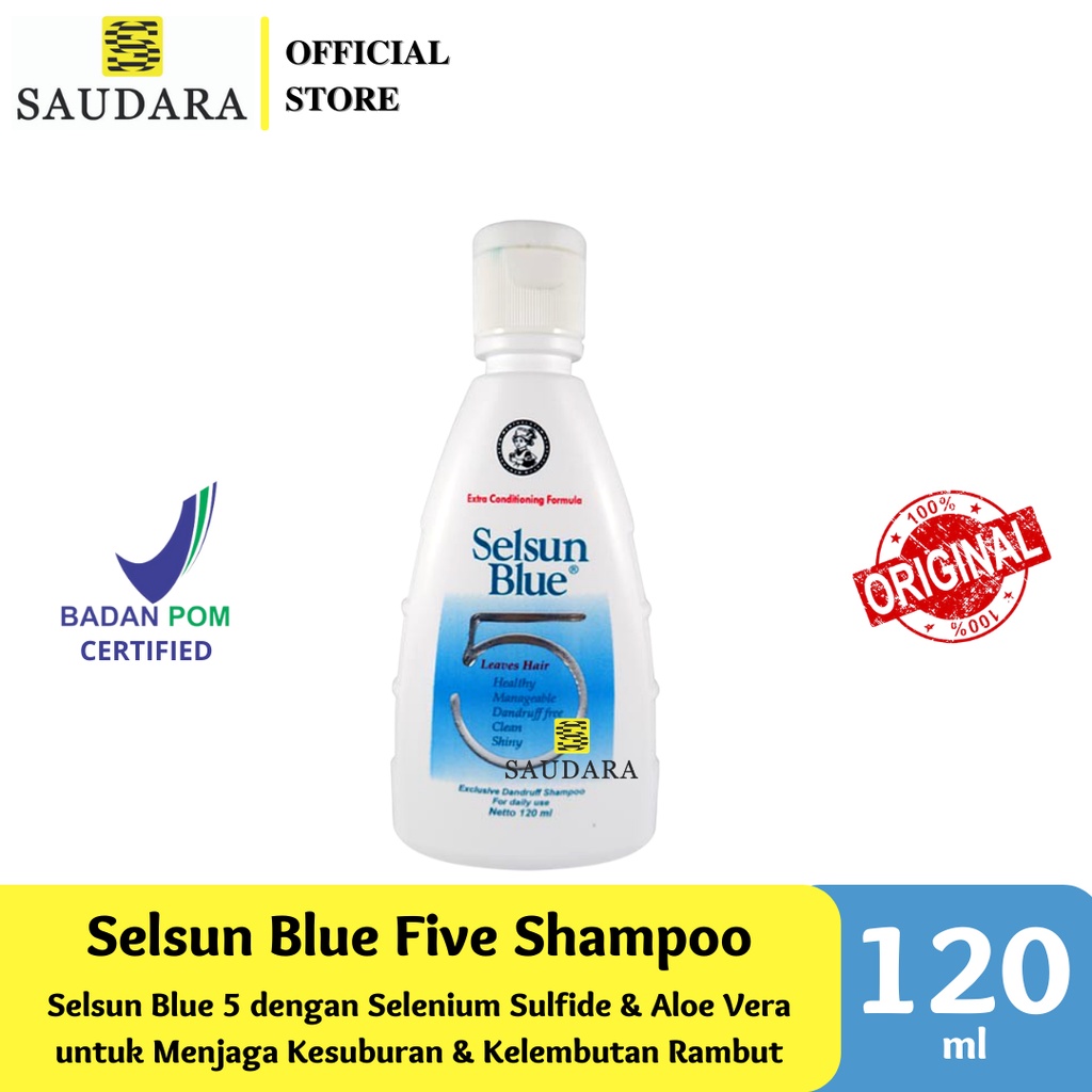 Jual Selsun Blue Five Shampoo 200 Ml, Selsun Blue Five 120 Ml - Blue 5 ...