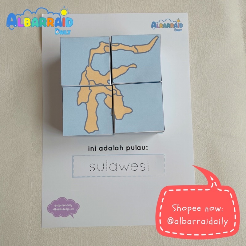 Jual Printablee Craft - 17 AGUSTUS Puzzle Kubus/Busy Page/Foldable ...