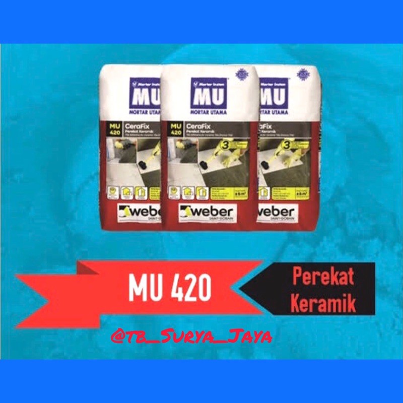 Jual SEMEN MORTAR UTAMA CERAFIX | MU 420 UNTUK KERAMIK 25 KG | SAK ...