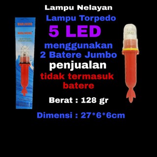 Jual LAMPU TORPEDO LAMPU NELAYAN LAMPU SINYAL KAPAL LAMPU JARING WANLIHONG 1 WARNA Indonesia ...