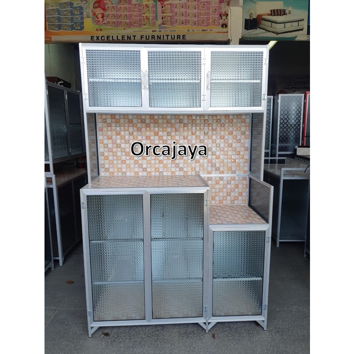 Jual RAK PIRING 3 PINTUM MAGIC COM BAWAH KERAMIK/rak piring 3 pintu ...