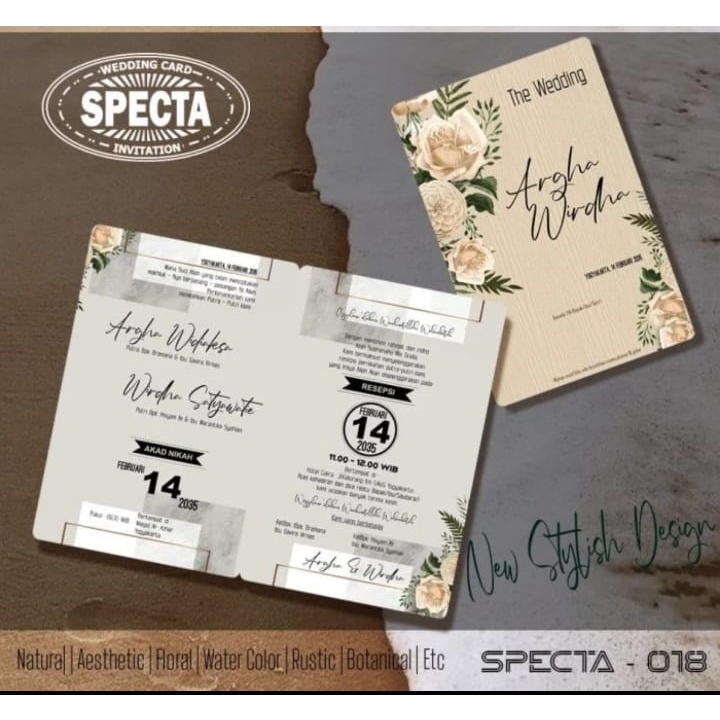 Jual Specta 18 | Blangko Undangan | Undangan Print | Undangan Kosong ...