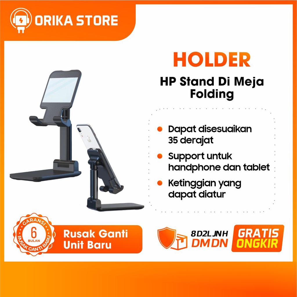 Jual STAND HOLDER HP - HOLDER STAND HP - FOLDING DESKTOP PHONE STAND ...