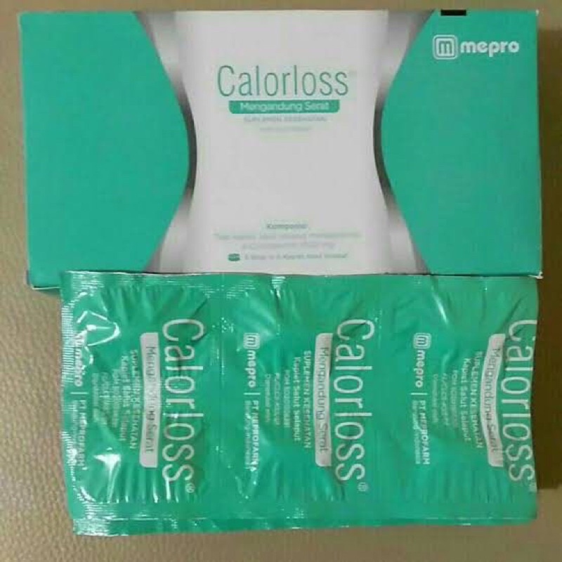 Jual CALORLOSS TABLET VITAMIN PENURUN BERAT BADAN PER STRIP | Shopee ...