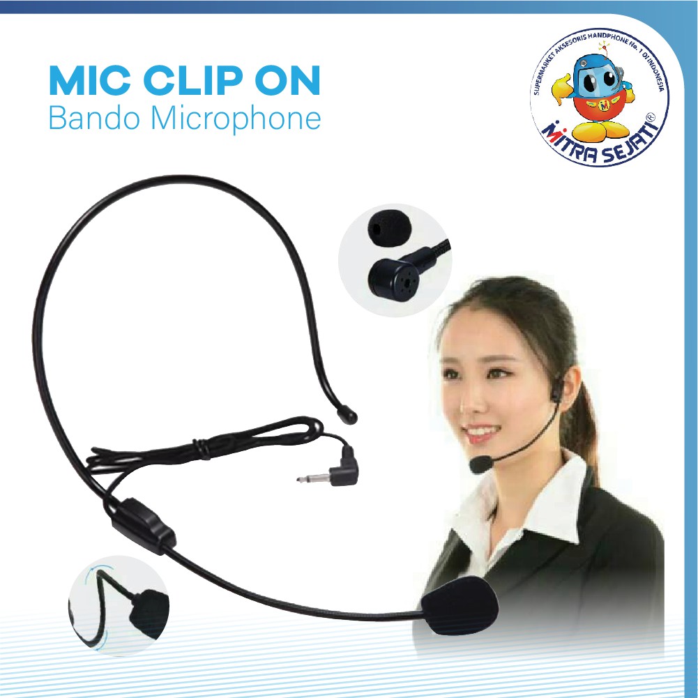 Jual Mic Clip On Bando Microphone | Shopee Indonesia