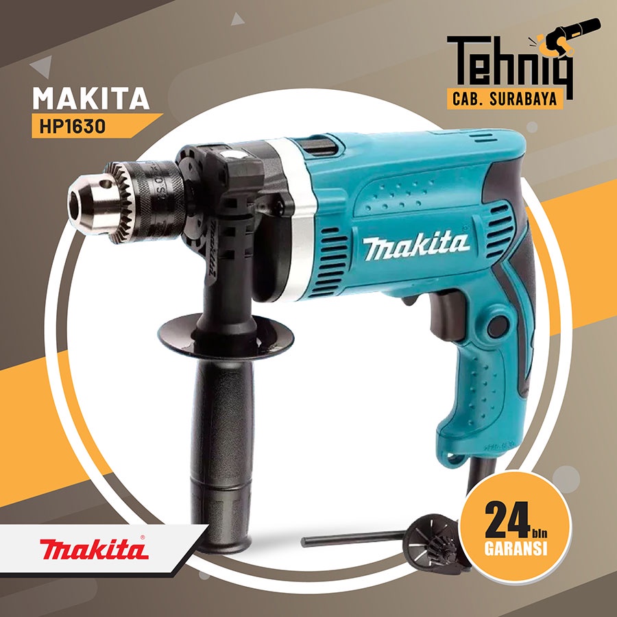 Jual Mesin Bor Tangan Listrik Beton 13mm MAKITA HP 1630 | Shopee Indonesia
