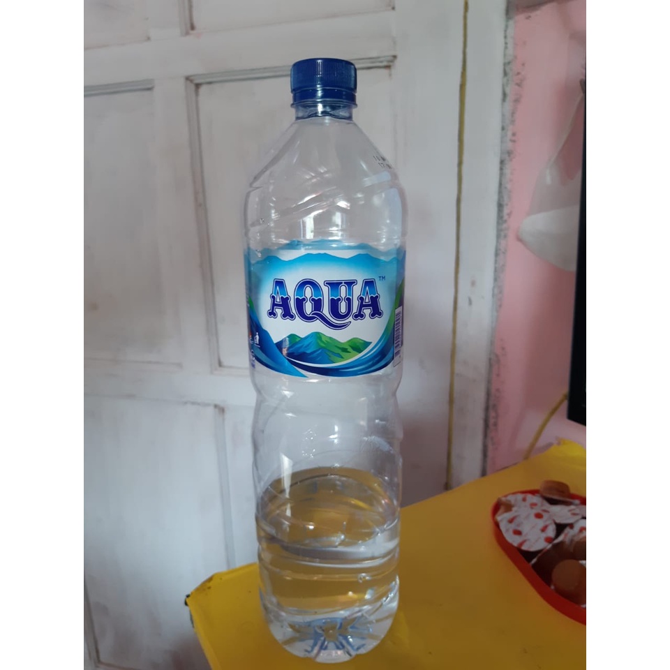 Jual Botol aqua 1,5 Liter bekas Minuman serbaguna Indonesia|Shopee ...