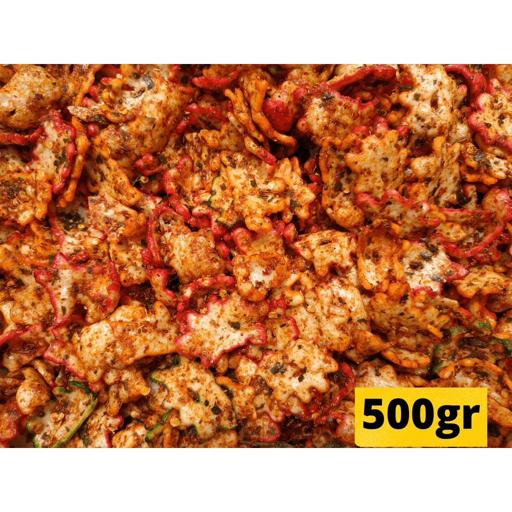 Jual KERUPUK SEBLAK 500gr / KRUPUK SEBLAK DAUN JERUK / SEBLAK PEDAS ...