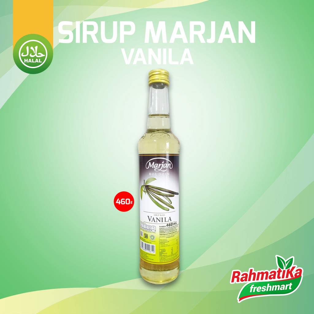 Jual Sirup Marjan Vanila / Syrup Marjan Rasa Vanila 460 ml | Shopee ...