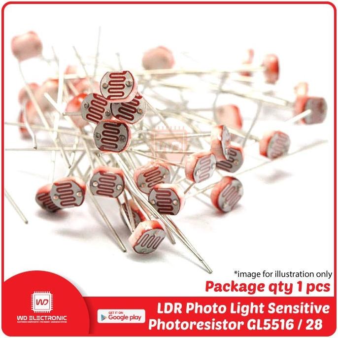 Jual LDR 5mm GL5516 LDR GL5528 LDR Photo Resistors for Arduino easywa53 ...