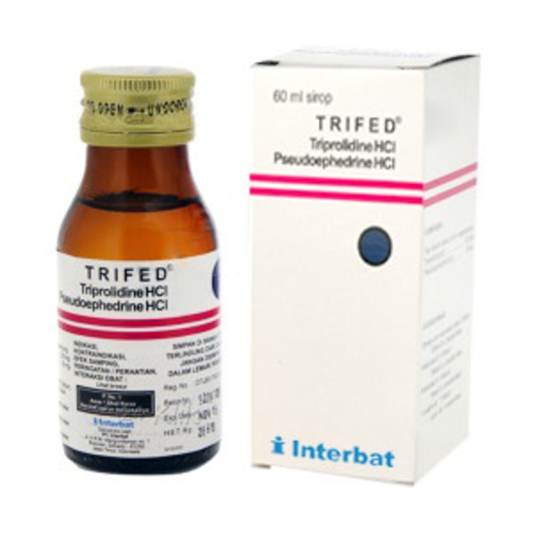Jual TRIFED Sirup 60Ml / Obat Pilek Dewasa (1 Botol) Indonesia|Shopee ...